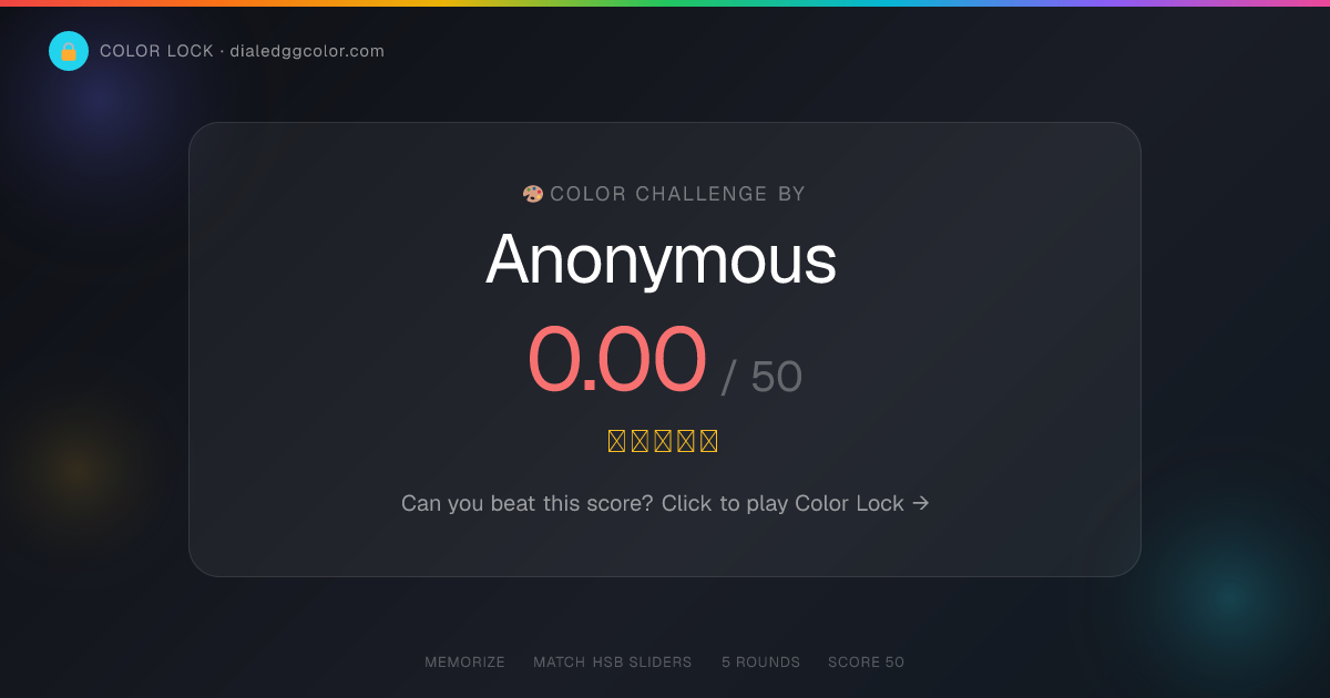 Dialed GG Color Memory Game — Play Color Lock